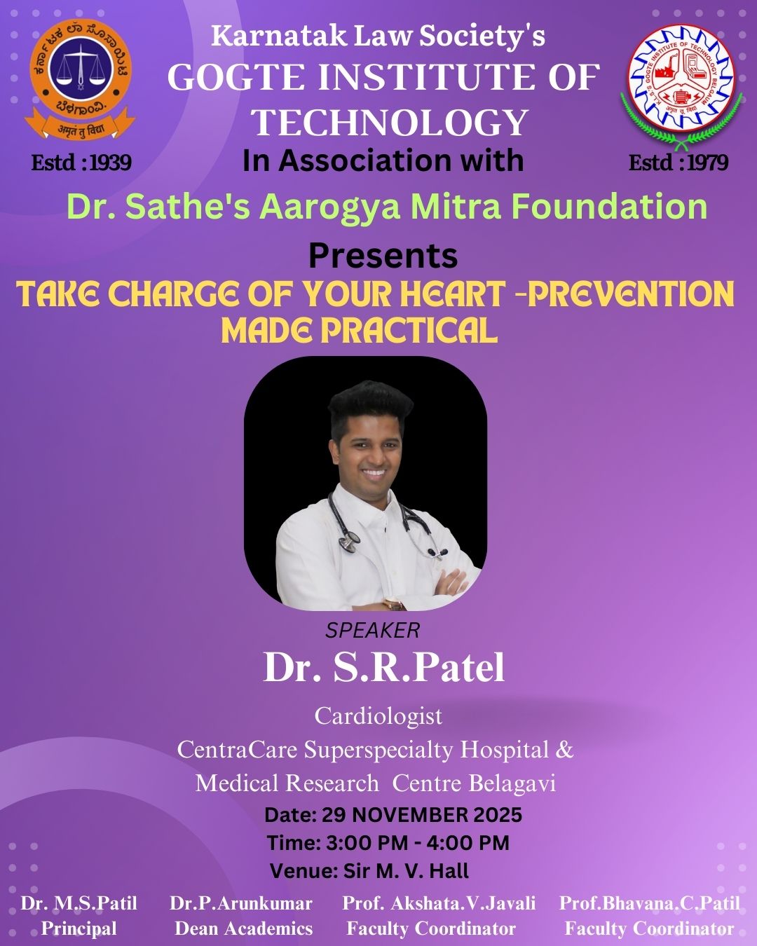 Dr. Sathe's Aarogya Mitra Foundation presents - Take Charge of your Heart - Prevention made ...